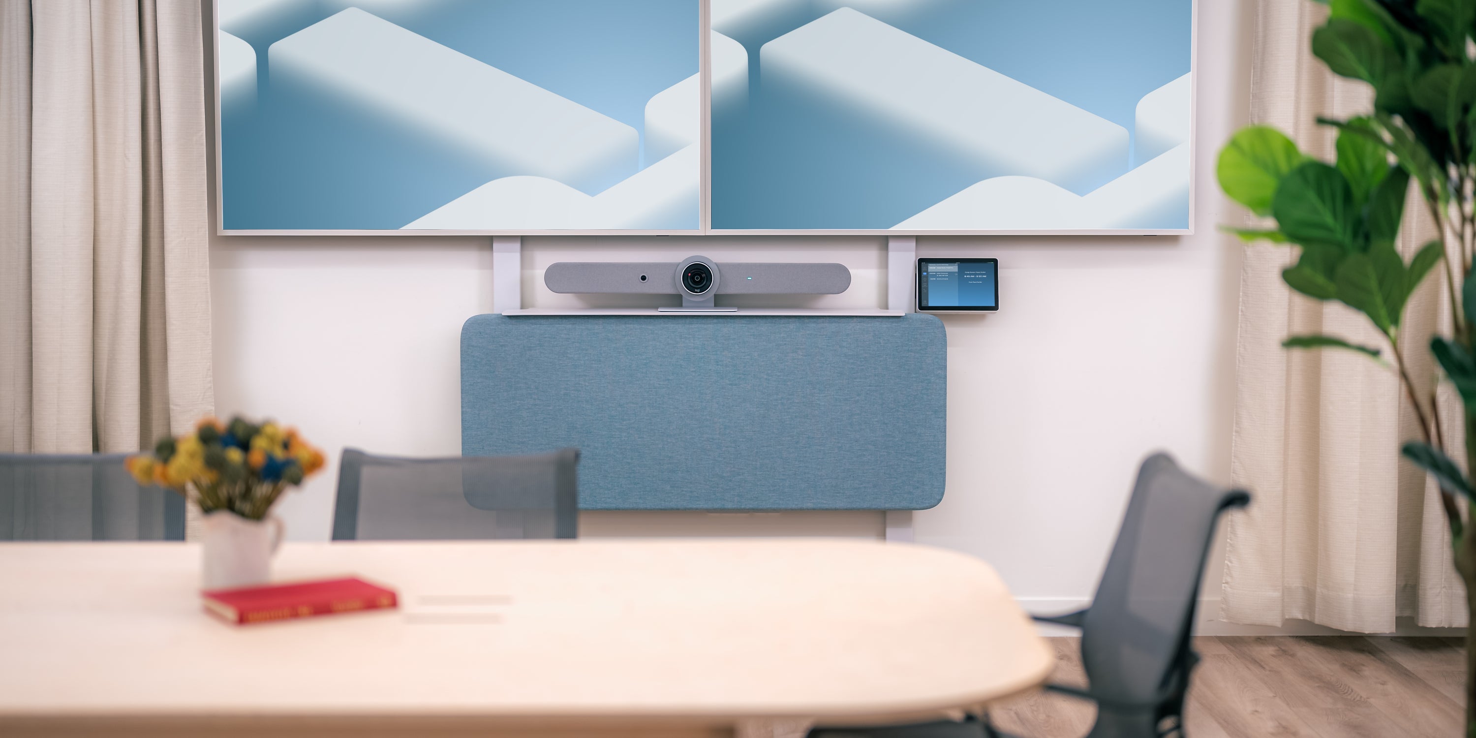 Dual Display Kit for AV Wall | Video Meeting Hardware | Heckler