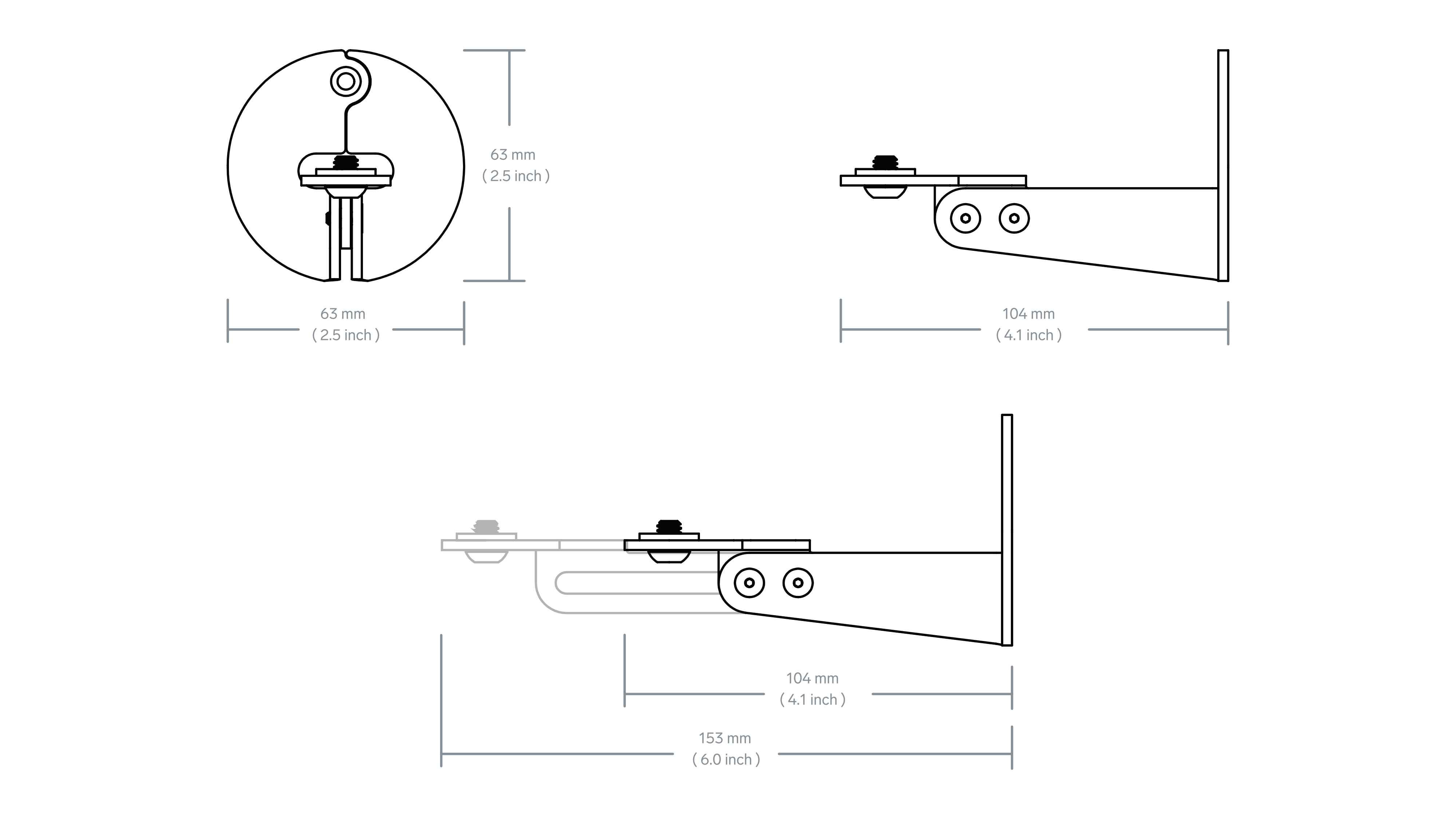 Eyeline Camera Mount | Meeting Camera Mount for Two Displays | Heckler