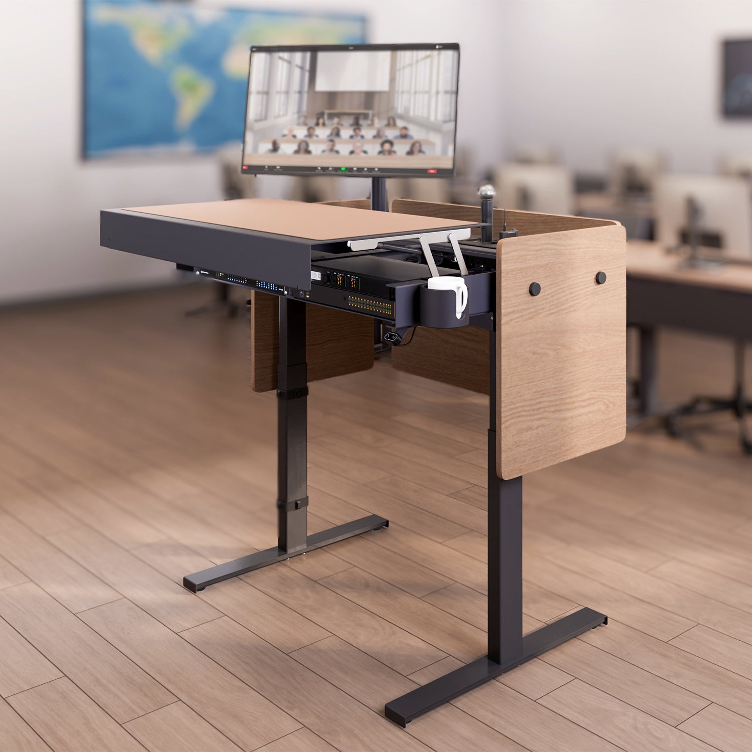 Heckler Lectern 4U: ADA-Compliant & Height-Adjustable Learning Desk