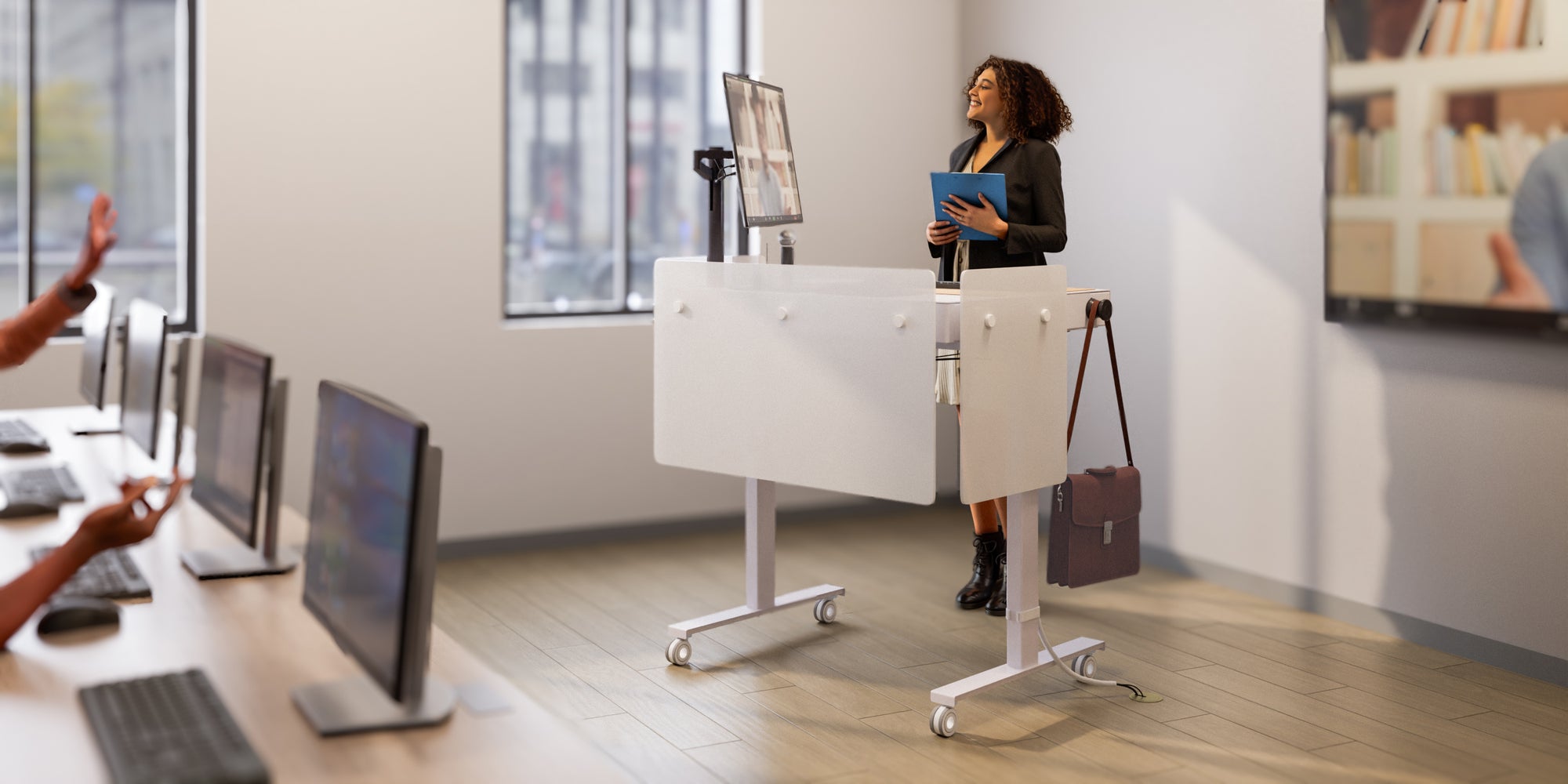 Heckler Lectern 4U: ADA-Compliant & Height-Adjustable Learning Desk