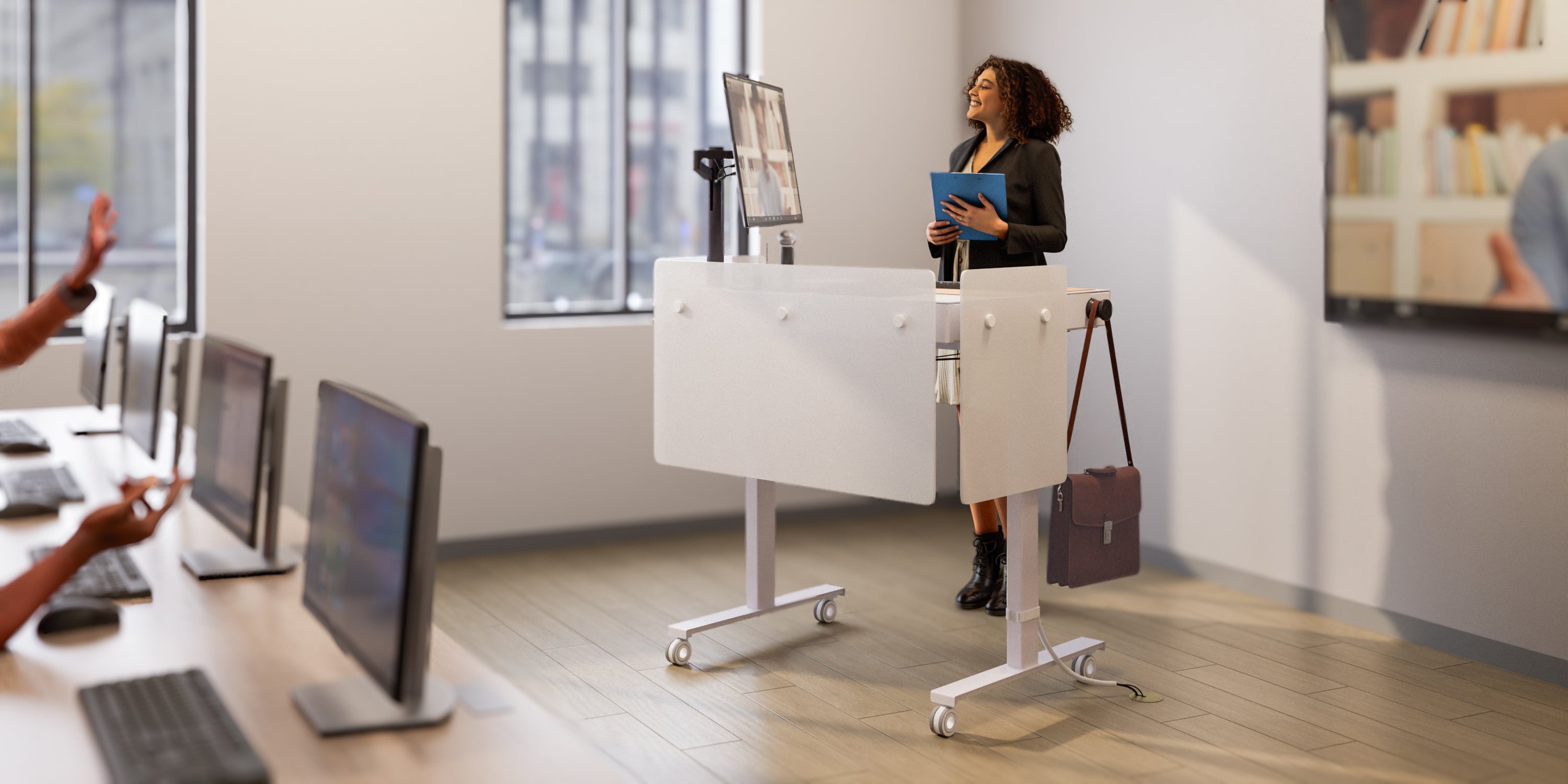 Heckler Lectern 4U: ADA-Compliant & Height-Adjustable Learning Desk
